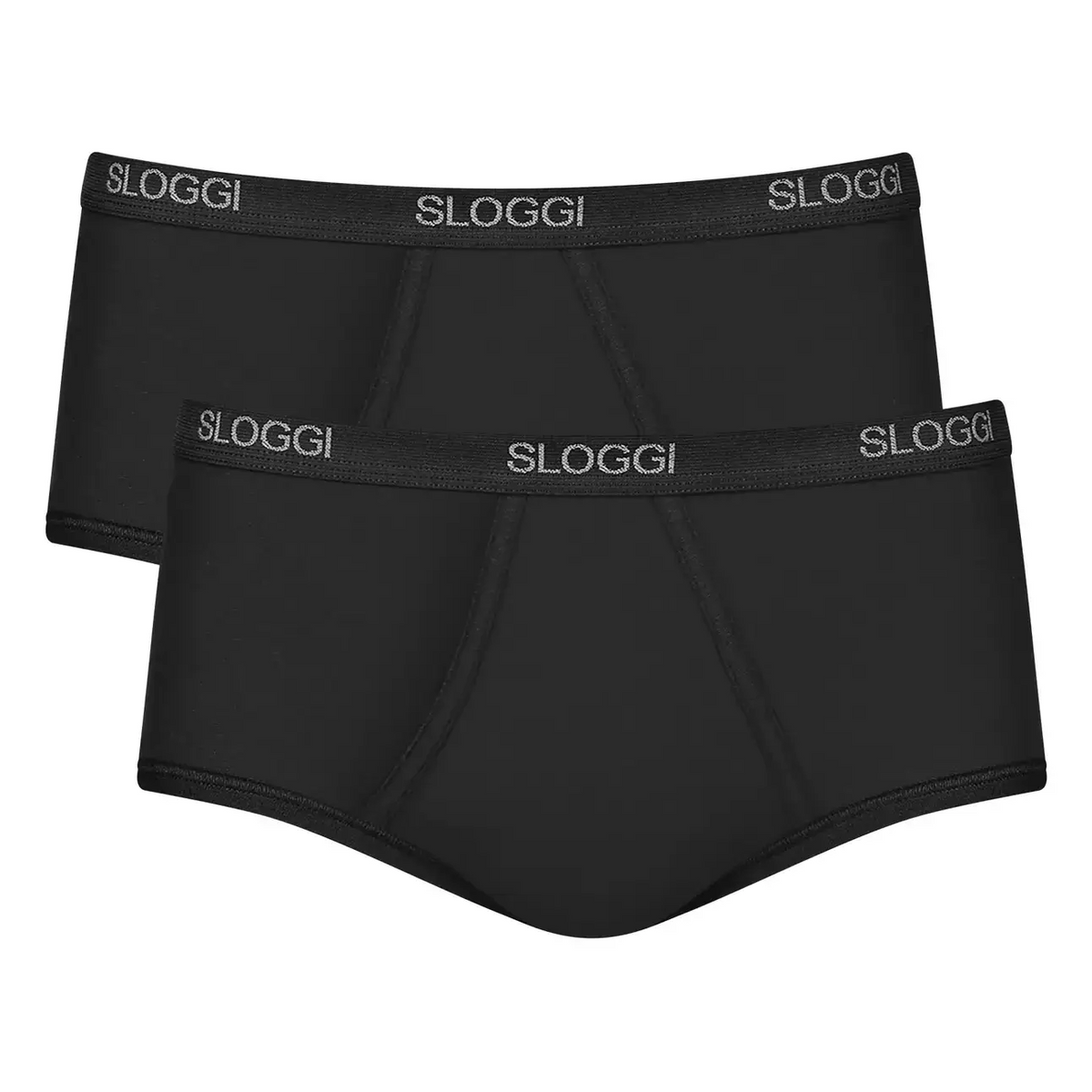 Sloggi Men's 2 Pack Maxi Briefs - Black | Trunks and Boxers