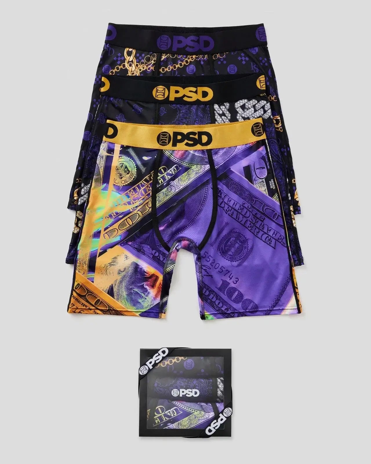 PSD Premium Men's Graphic Underwear – Sport and Performance – Trunks ...