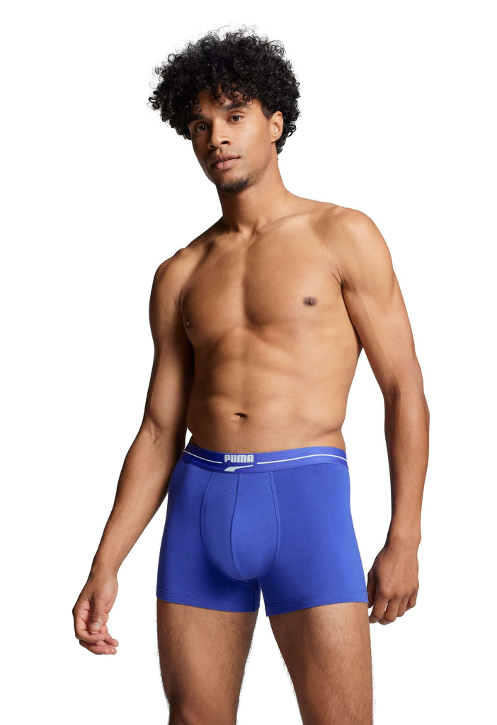 Puma Men Gentle Retro 2 Pack Boxers - Benjamin Blue – Trunks and Boxers