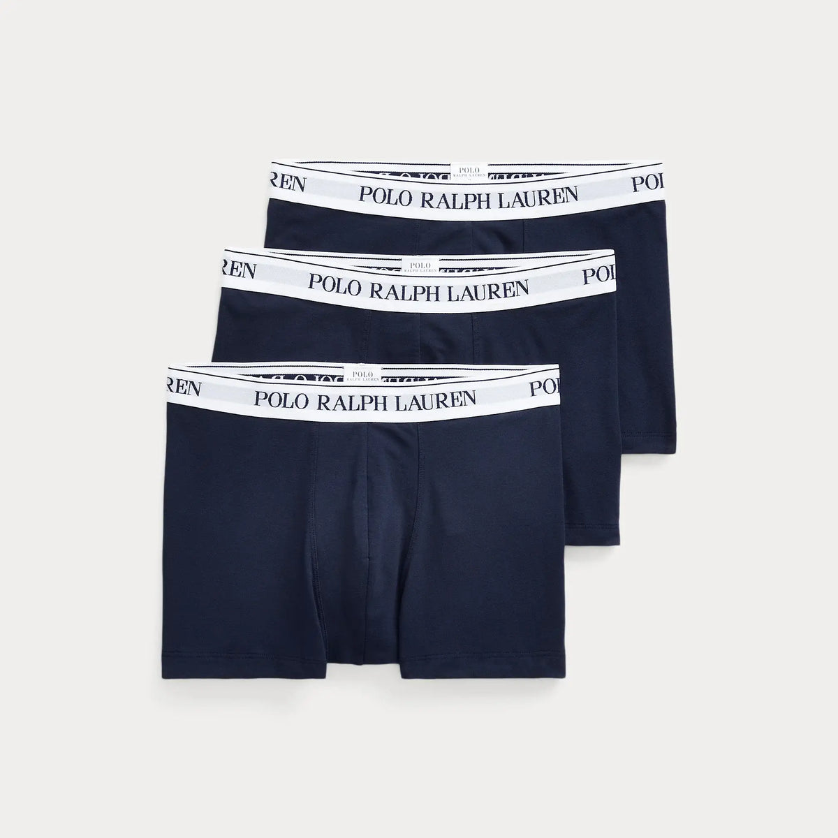 Polo Ralph Lauren Classic Cotton Stretch Boxer Trunks 3-Pack - Navy ...