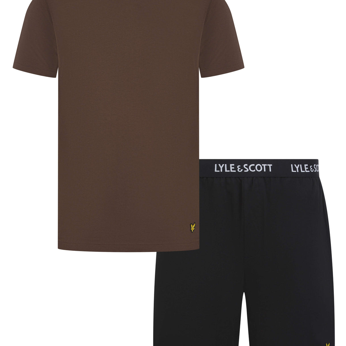 Lyle & Scott Charlie Lounge Set – Cotton Stretch, Ruby Wine / Black ...