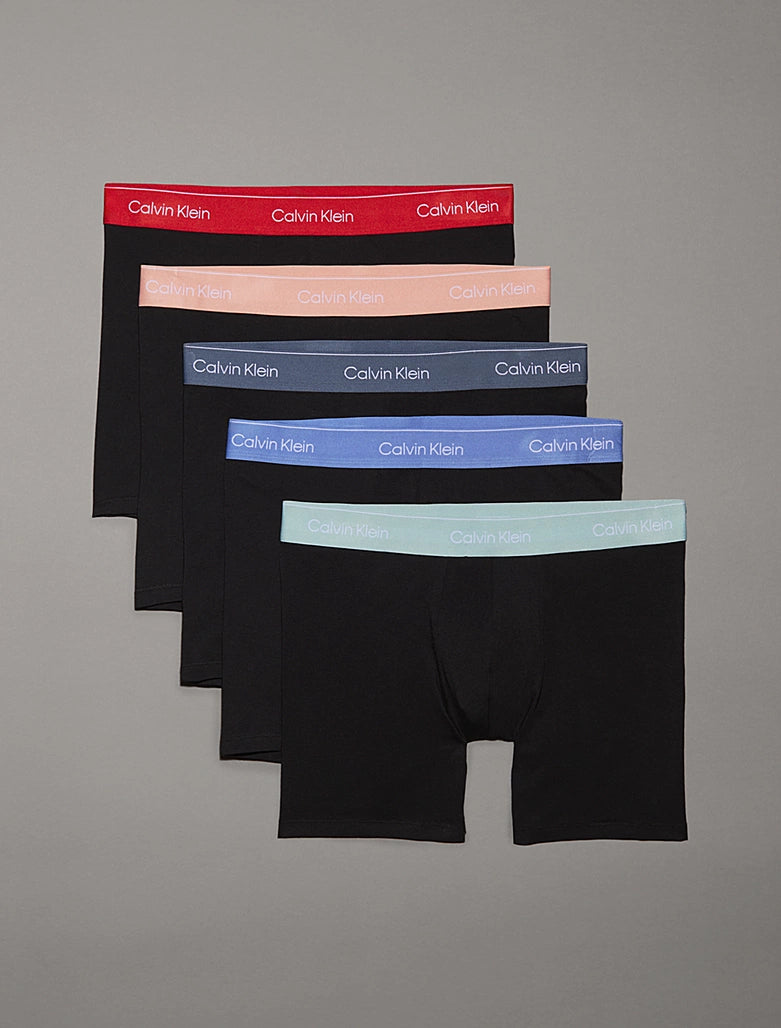 Calvin Klein 5 Pack Boxer Briefs - Icon Cotton Stretch – Trunks and Boxers