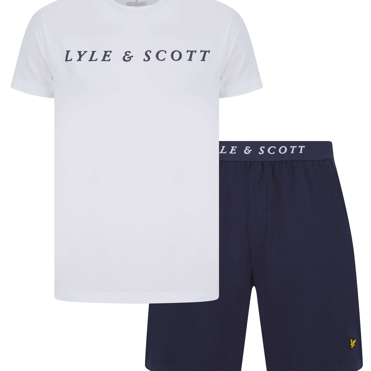 Lyle & Scott Oakley Shorts Lounge Set - Bright White / Peacoat | Trunks ...