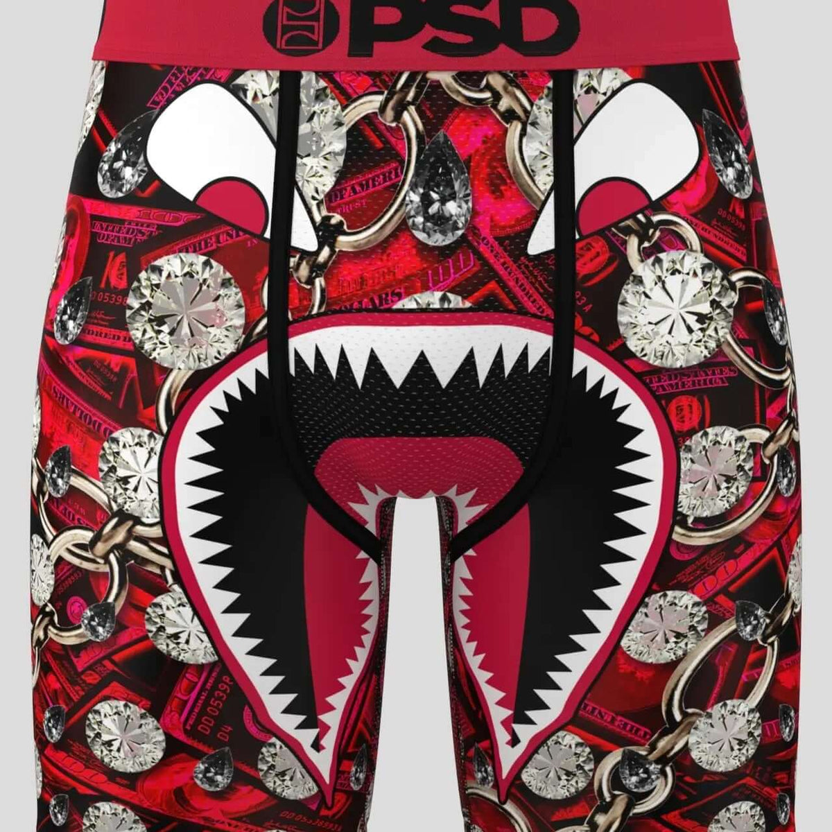 PSD Men's 5" Boxer Briefs - Red Cash | Trunks and Boxers