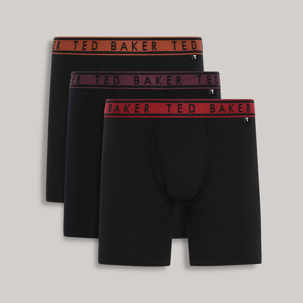 Ted Baker 3 Pack Cotton Stretch Boxer Briefs - Black – Trunks and Boxers