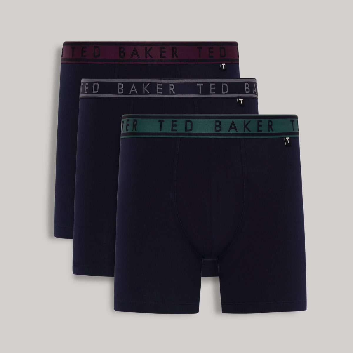 Ted Baker 3 Pack Cotton Stretch Boxer Briefs - Navy – Trunks and Boxers