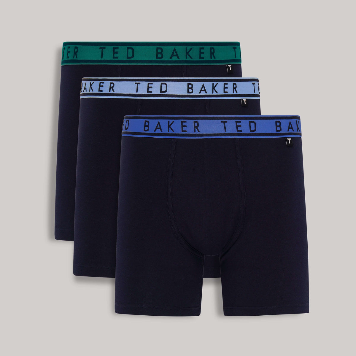 Ted Baker 3 Pack Cotton Stretch Boxer Briefs - Navy – Trunks and Boxers