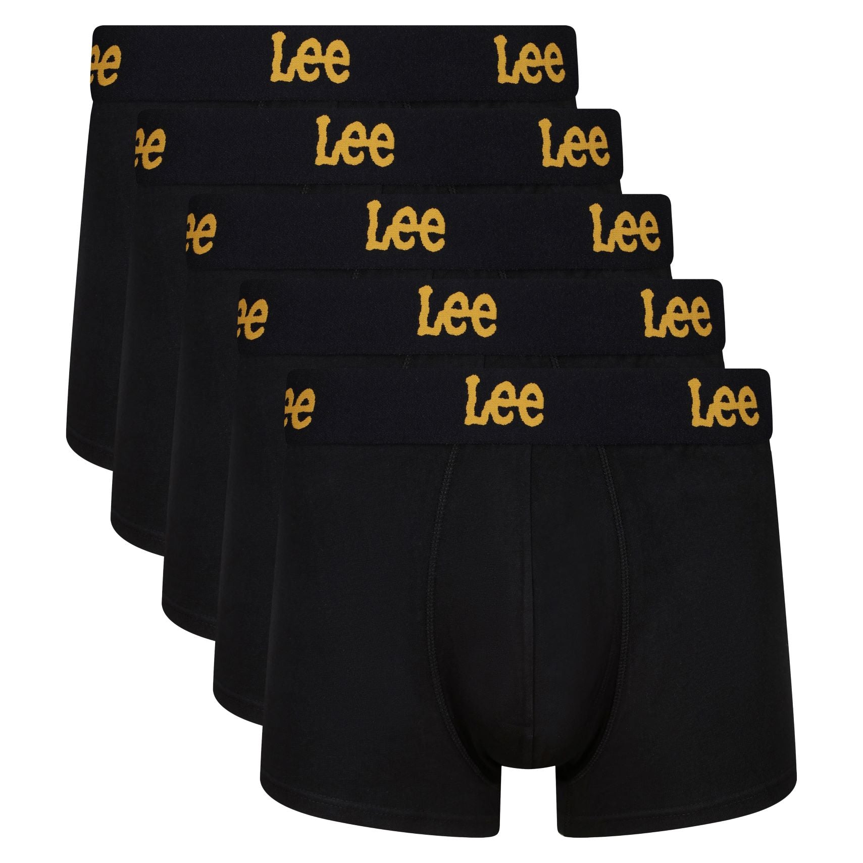 Lee 5 Pack Cotton Stretch Innes Trunks - Black – Trunks and Boxers