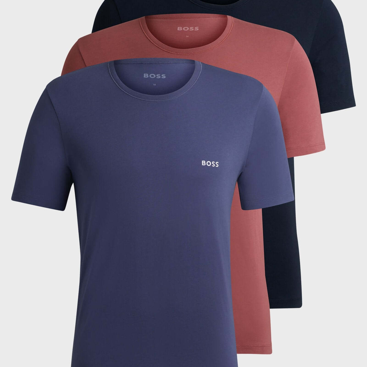 BOSS 3 Pack Cotton Underwear T-Shirts - Red/Blue – Trunks and Boxers