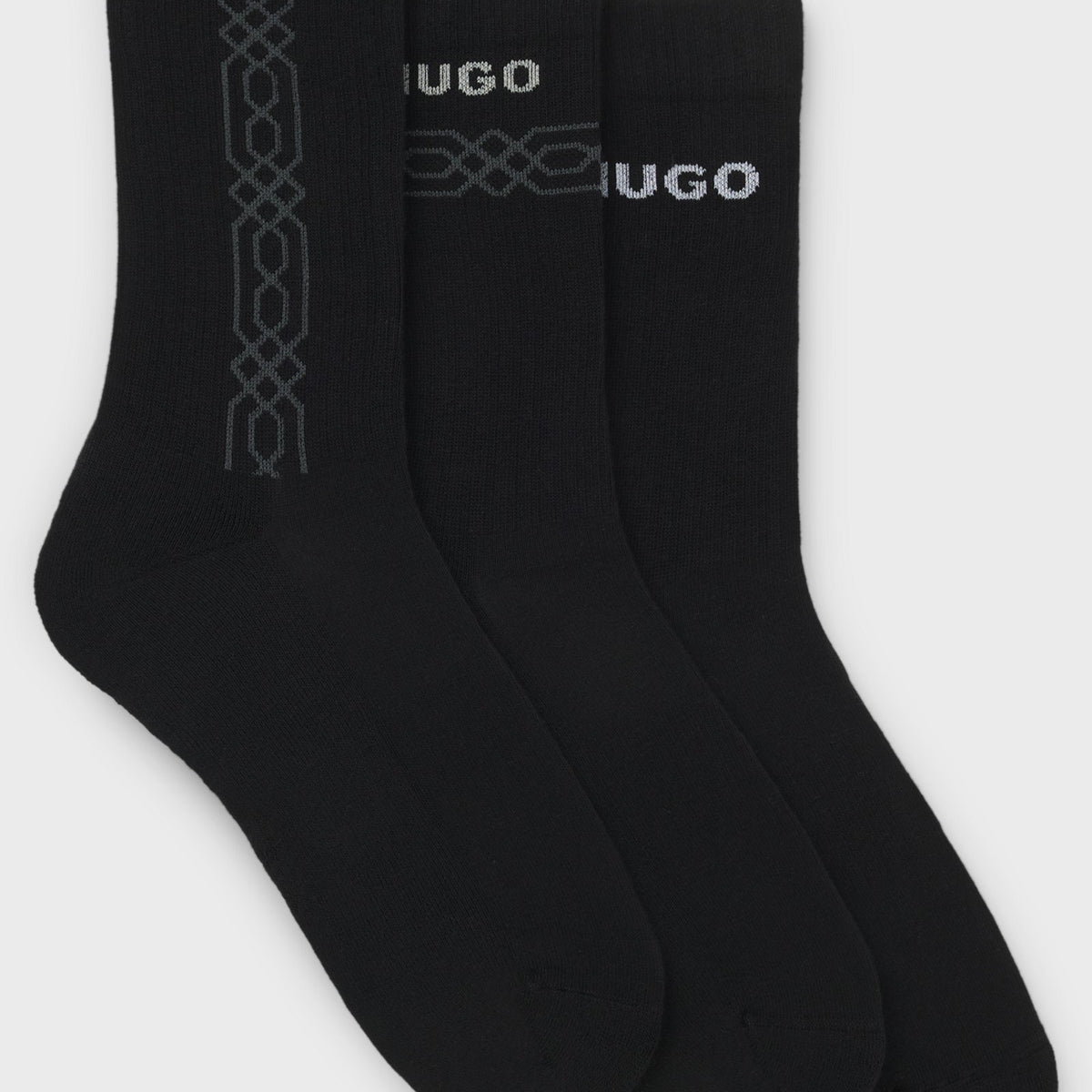 HUGO 3 Pack Short Socks | Logo Detail | Cotton Rich – Trunks and Boxers