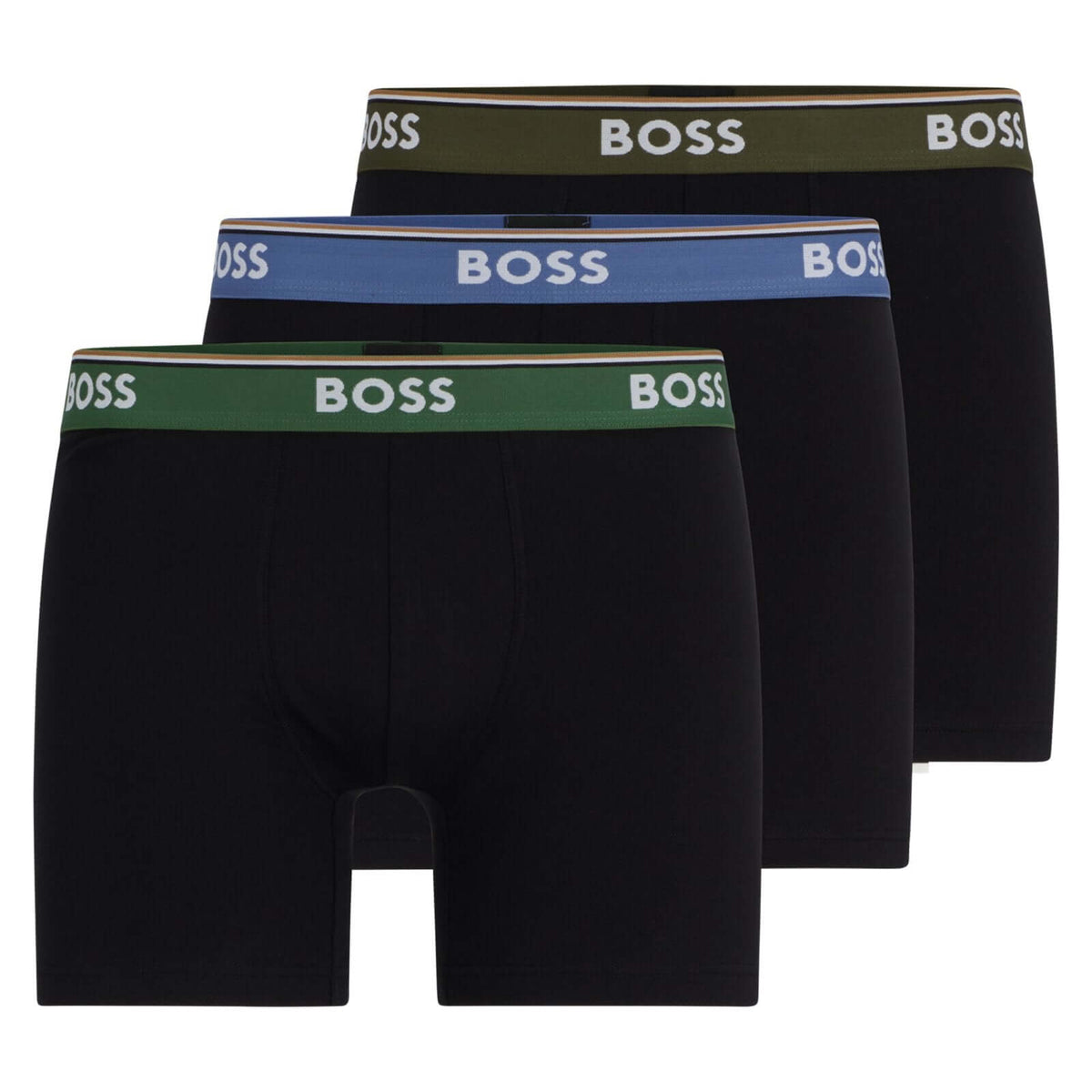BOSS 3 Pack Stretch Cotton Boxer Briefs - Stylish Comfort – Trunks and ...