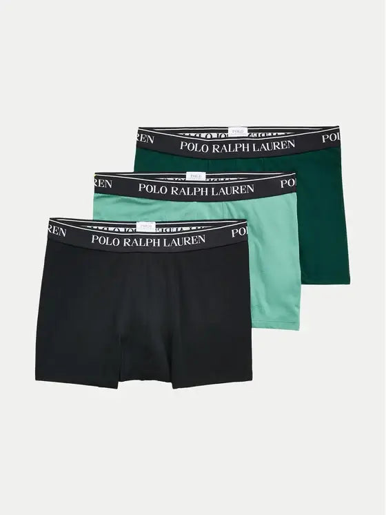 Polo Ralph Lauren 3 pack Boxer Trunks - Green / Mint / Black – Trunks ...