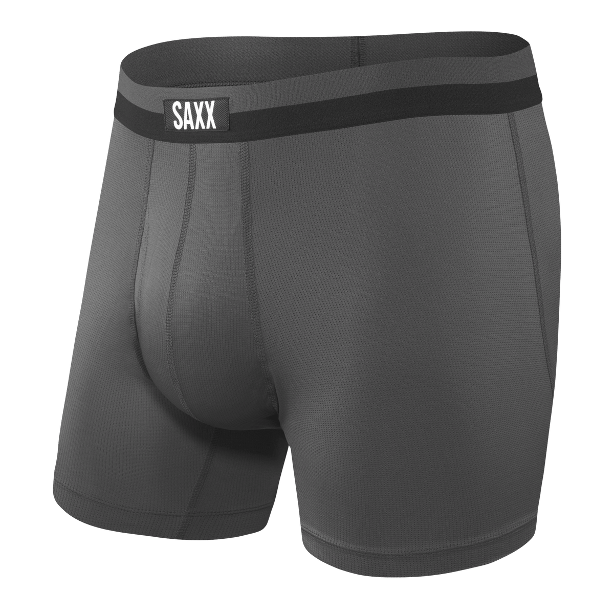 Saxx Underwear Sports Mesh 1 Pack Boxer Briefs - Fly Graphite | Trunks ...