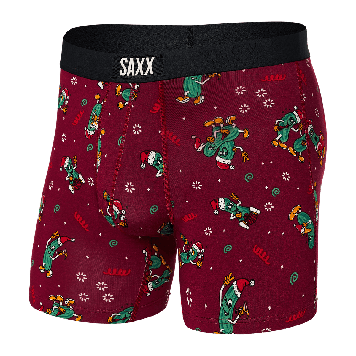 Saxx Underwear Vibe Supersoft 1 Pack Boxer Briefs - Pickled Merlot ...