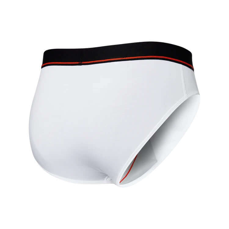 Saxx Underwear Non Stop Stretch Cotton 1 Pack Briefs - White – Trunks ...