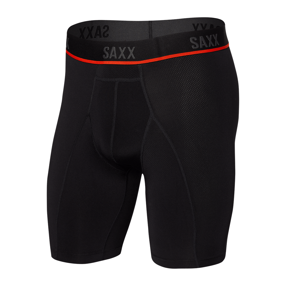 Saxx Kinetic Light-Compression Mesh High Performance Long Boxer Brief 8 ...