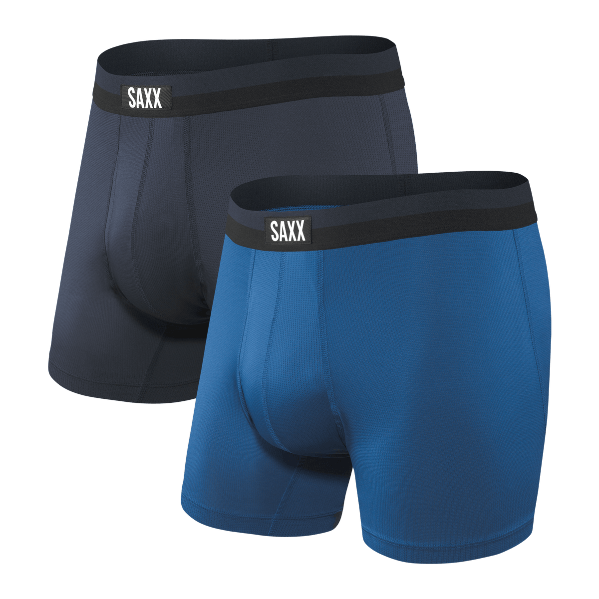 Saxx Sport Mesh 2 Pack Boxer Briefs - Navy / City Blue | Trunks and Boxers