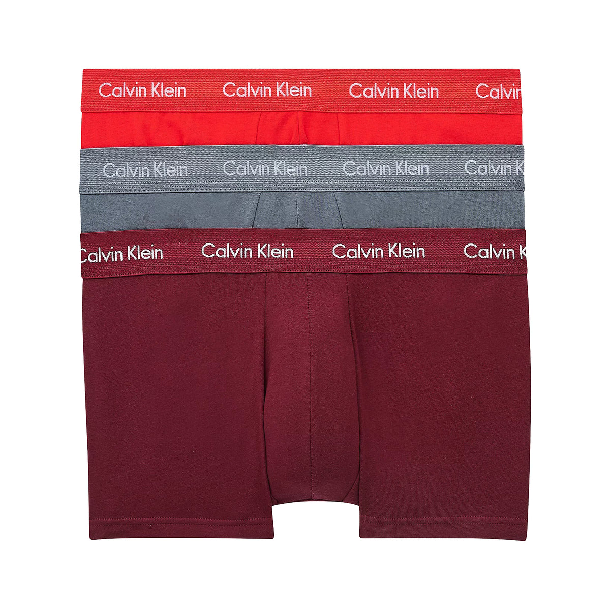 Calvin Klein Low Rise Trunks 3 Pack U2664G | Cotton Stretch Boxers ...